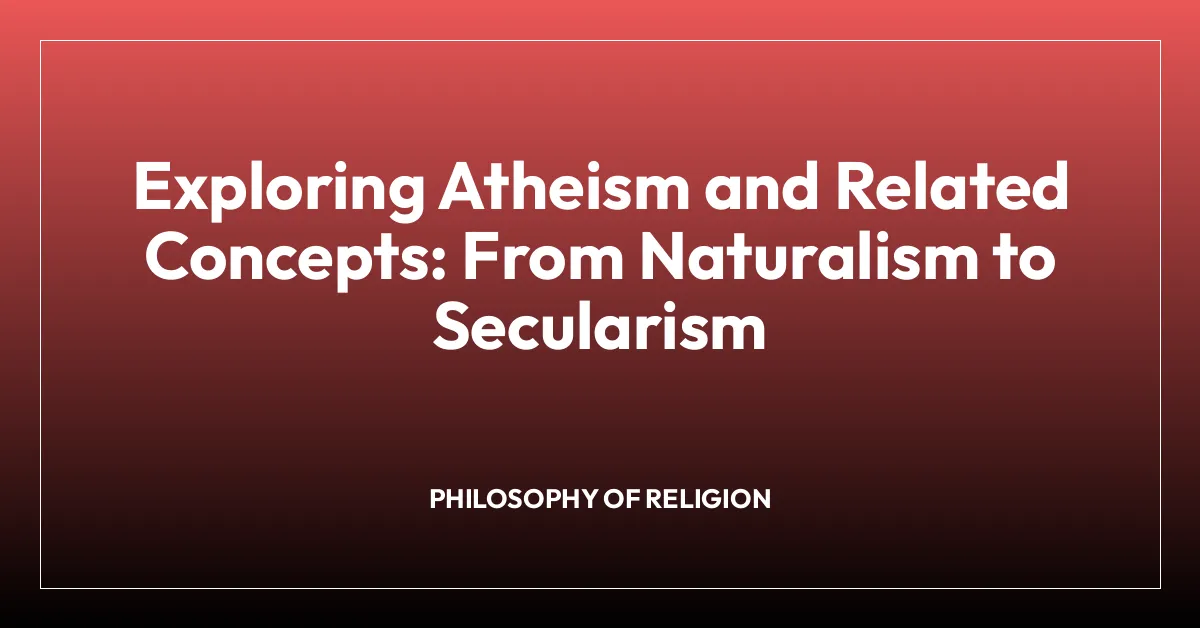 Philosophy of Religion • Philosophy Institute